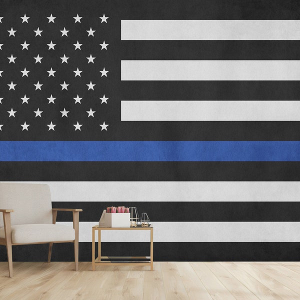 Police American Flag Flag - Etsy