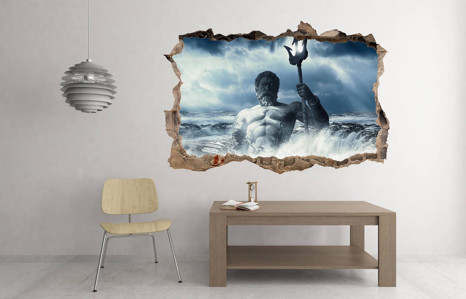 Poseidon God of the Sea Wall Sticker Poseidon Print Poseidon - Etsy