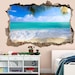 Tropical Beach Wall Decal Beach Wall Art Beach Wall Decor Sea Beach ...