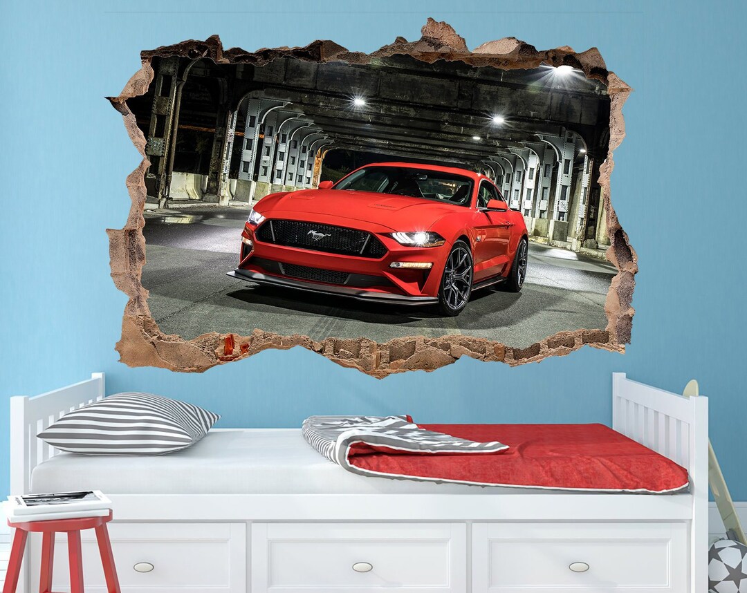 Ford Mustang Decal Ford Mustang Vinyl Sticker Ford Wall Decal Mustang ...