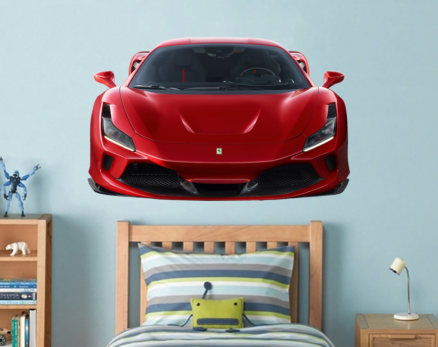 Ferrari wall decal Car Wall Decal Supercar decal Playroom wall | Etsy