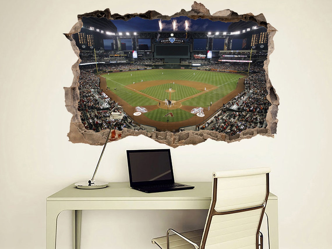 Chase Field Sticker Stadium Decal Baseball Wall Art Stadium - Etsy