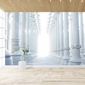 Greek Columns Wall Mural Wallpaper Ancient Architecture Heaven Wall ...