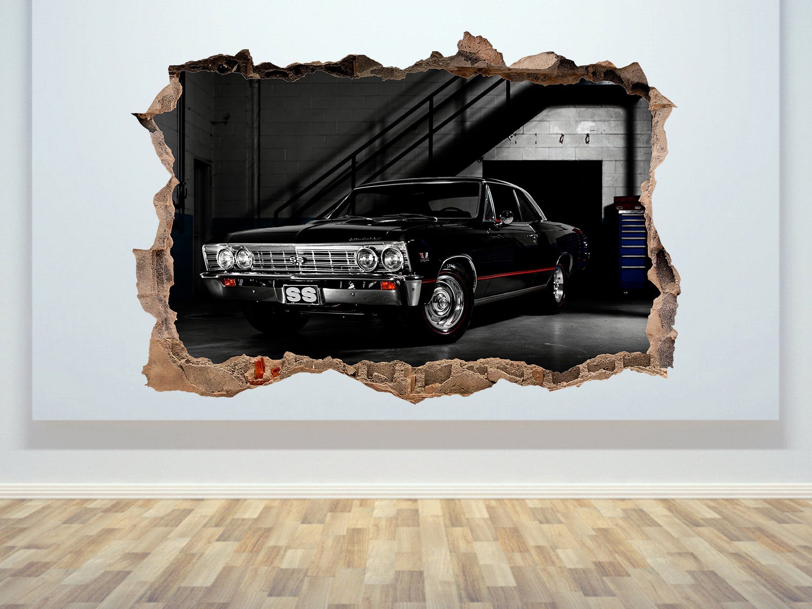 Chevrolet Impala SS Wall Sticker Classic Car Garage Wall Decal - Etsy