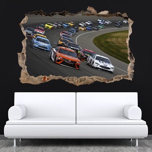 Nascar Racing Cars Wall Sticker Car Wall Decal Nascar Prints Nascar ...