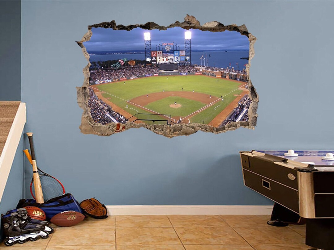 AT&T Park Stadium Wall Decal: Baseball Fan Gift, Sports Vinyl Sticker ...