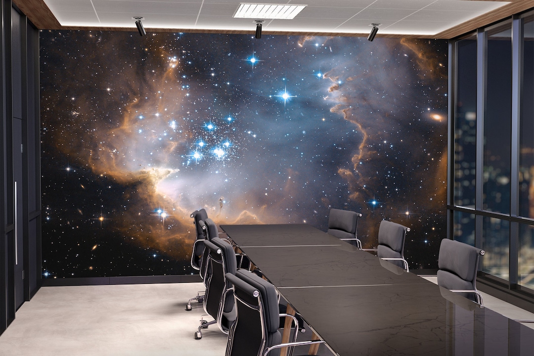 Deep Space Wall Mural Nebula Wallpaper Galaxy Wall Mural Office Bedroom ...