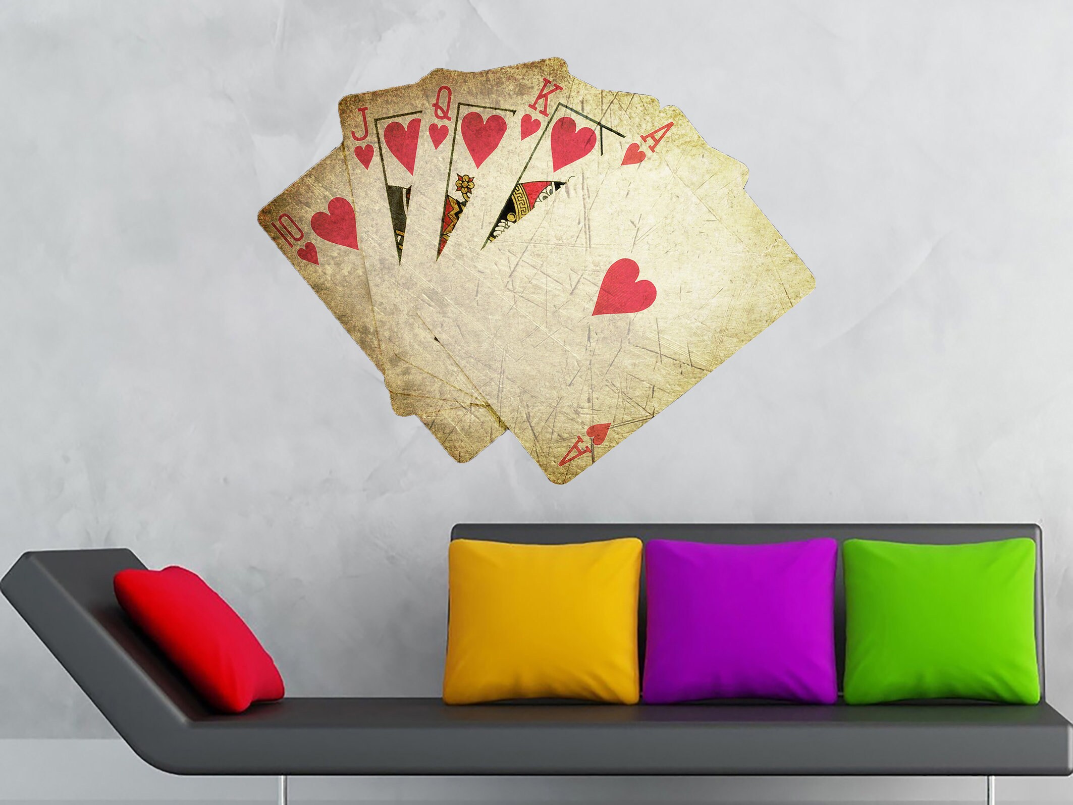 Playing Cards Hearts Royal Flush