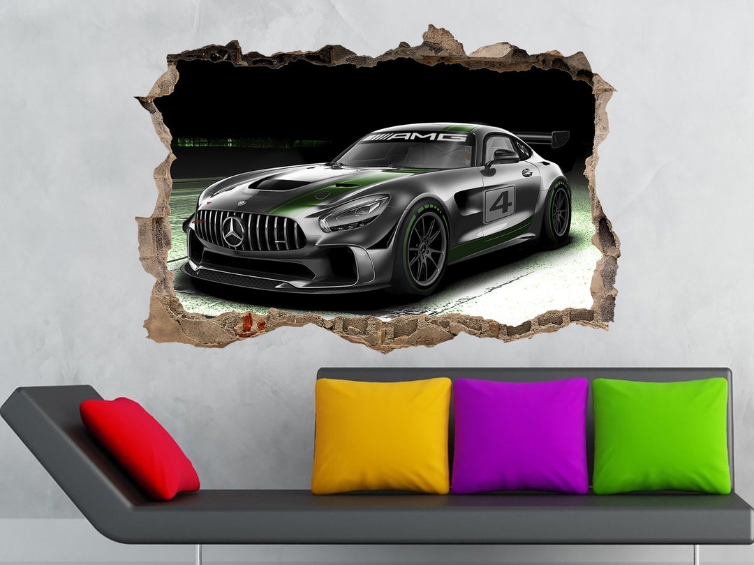 Mercedes AMG Decal Mercedes Wall Sticker Mercedes Print Sport Car ...