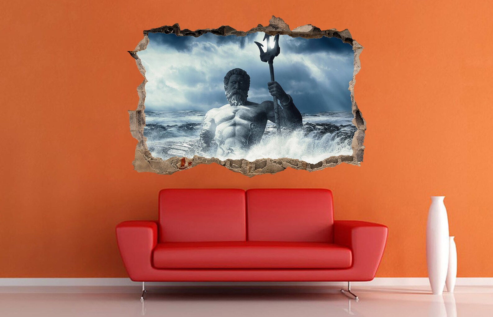Poseidon God of the Sea Wall Sticker Poseidon Print Poseidon - Etsy