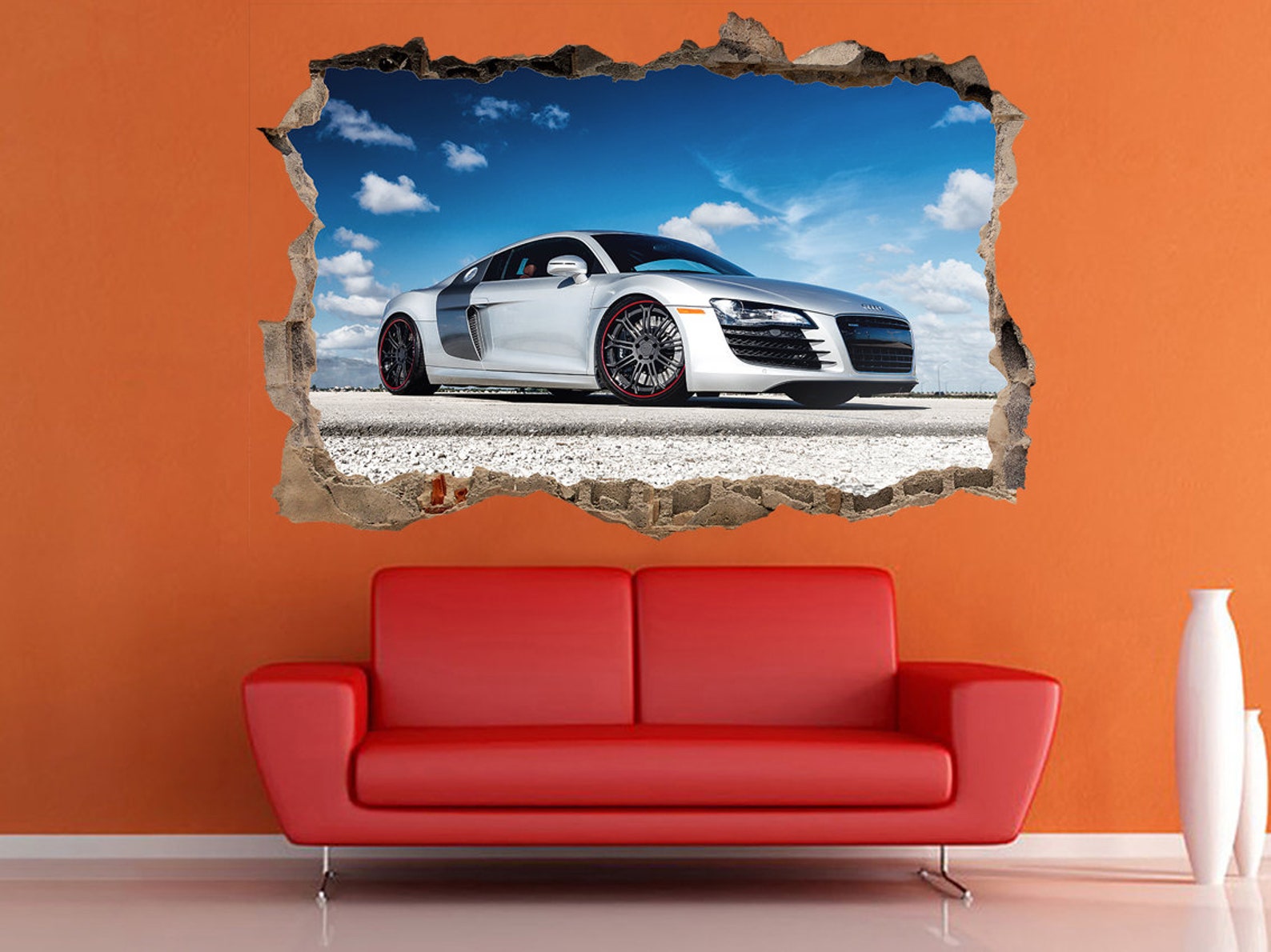 Audi R8 Decal Audi R8 Sticker Audi R8 Wall Art Audi R8 Decal | Etsy