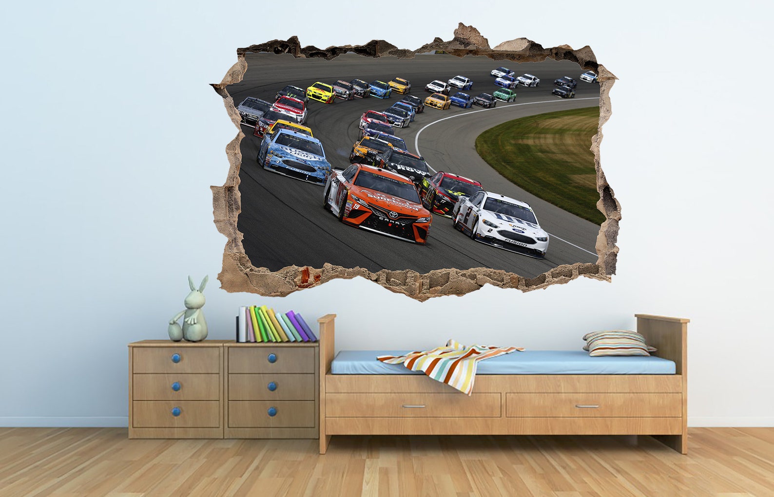 Nascar Racing Cars Wall Sticker Car Wall Decal Nascar Prints - Etsy