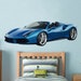 Ferrari Wall Decal Car Wall Decal Supercar Decal Playroom Wall Decor ...