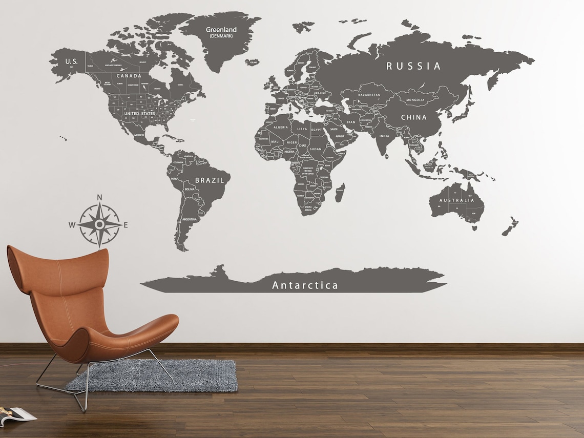 Extra Large World map Push pin World Map Large Map of World | Etsy