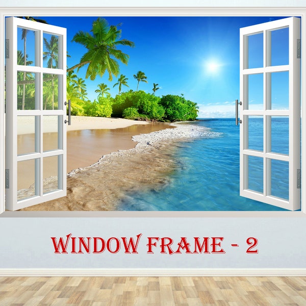 3d Window Wall Decal - Etsy