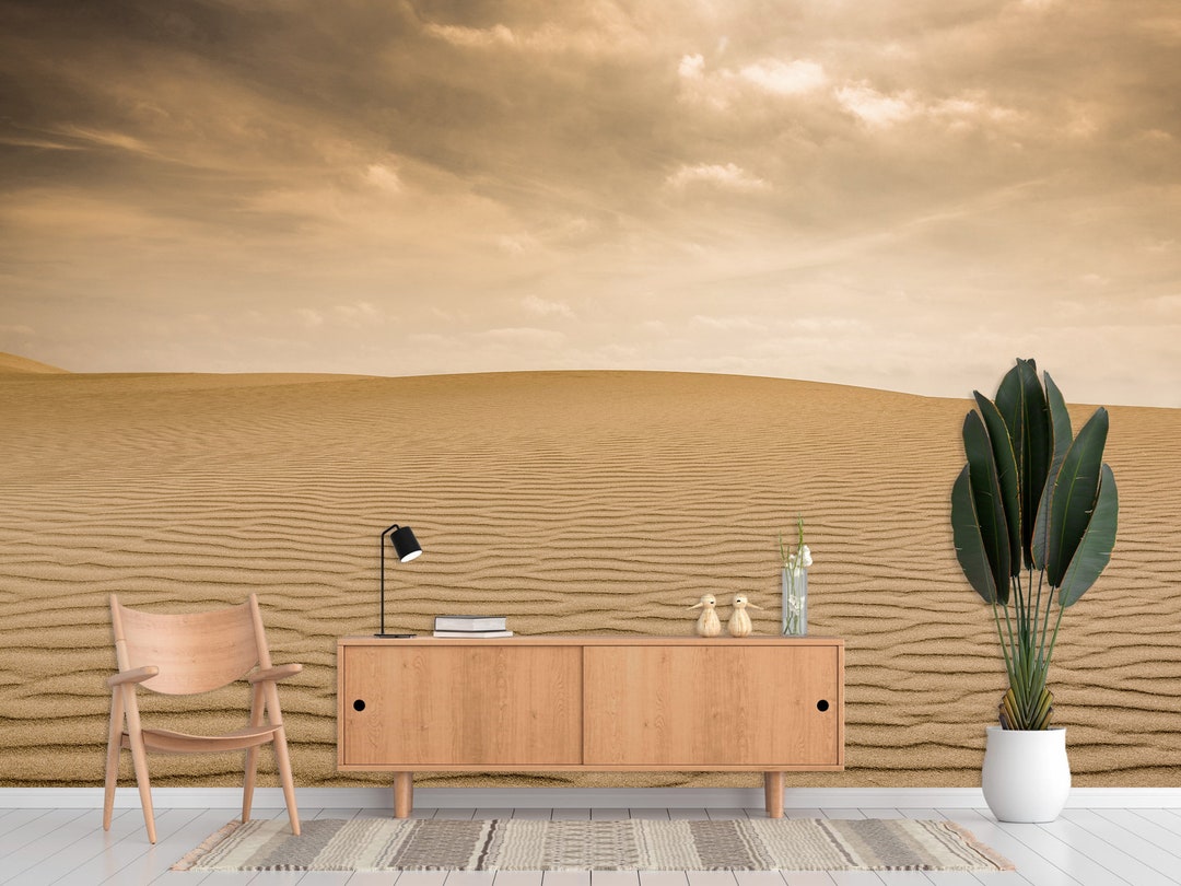 Sand Desert Wall Mural Vinyl Wallpaper Sand Dunes Landscape - Etsy