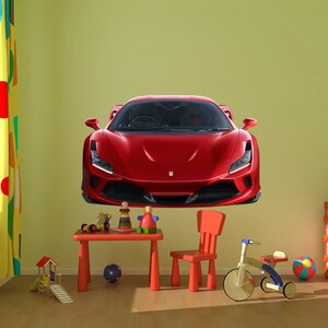 Ferrari Wall Decal Car Wall Decal Supercar Decal Playroom Wall Decor ...