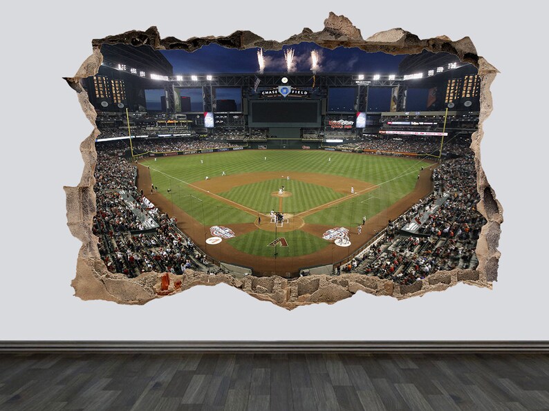 Chase Field Sticker Stadium Decal Baseball Wall Art Stadium - Etsy