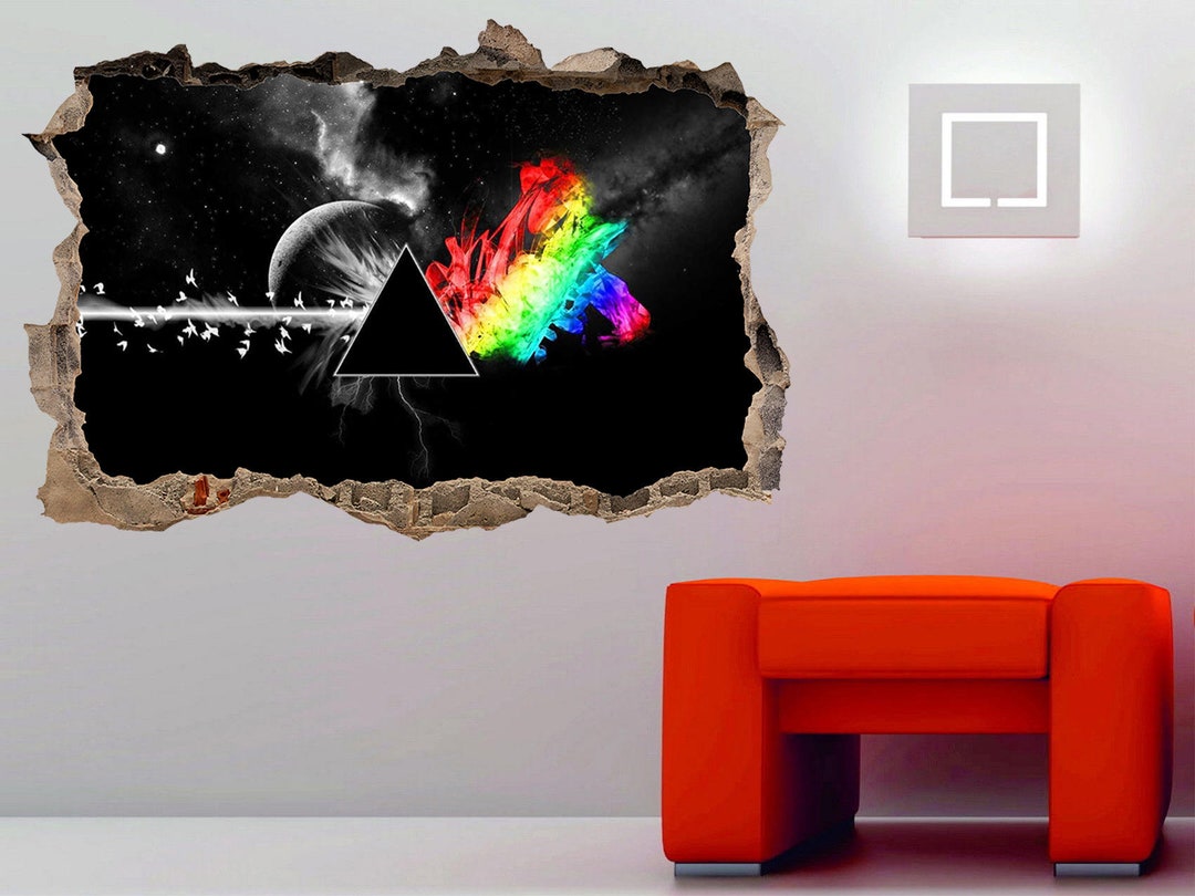 Pink Floyd Wall Sticker Decal Music Wall Decor Pink Floyd Print Pink ...