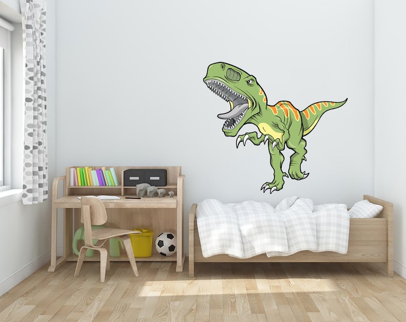 Dinosaur Wall Decal T-rex Sticker Triceratops Jurassic World - Etsy
