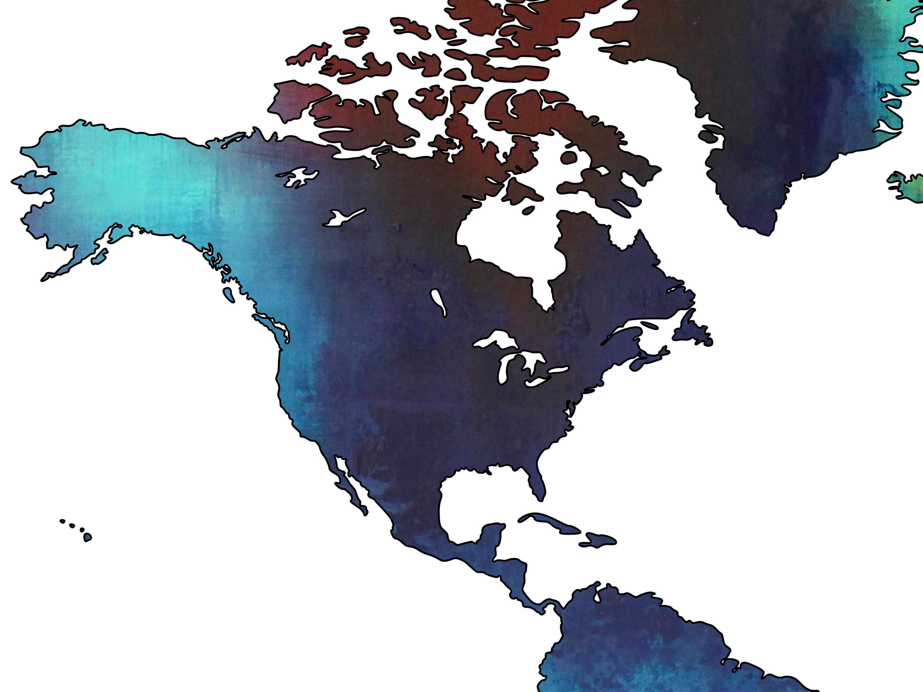 World Map Large Wall Sticker Map Wall Decal Modern Abstract - Etsy