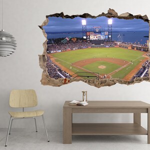 AT&T Park Stadium Wall Decal: Baseball Fan Gift, Sports Vinyl Sticker ...