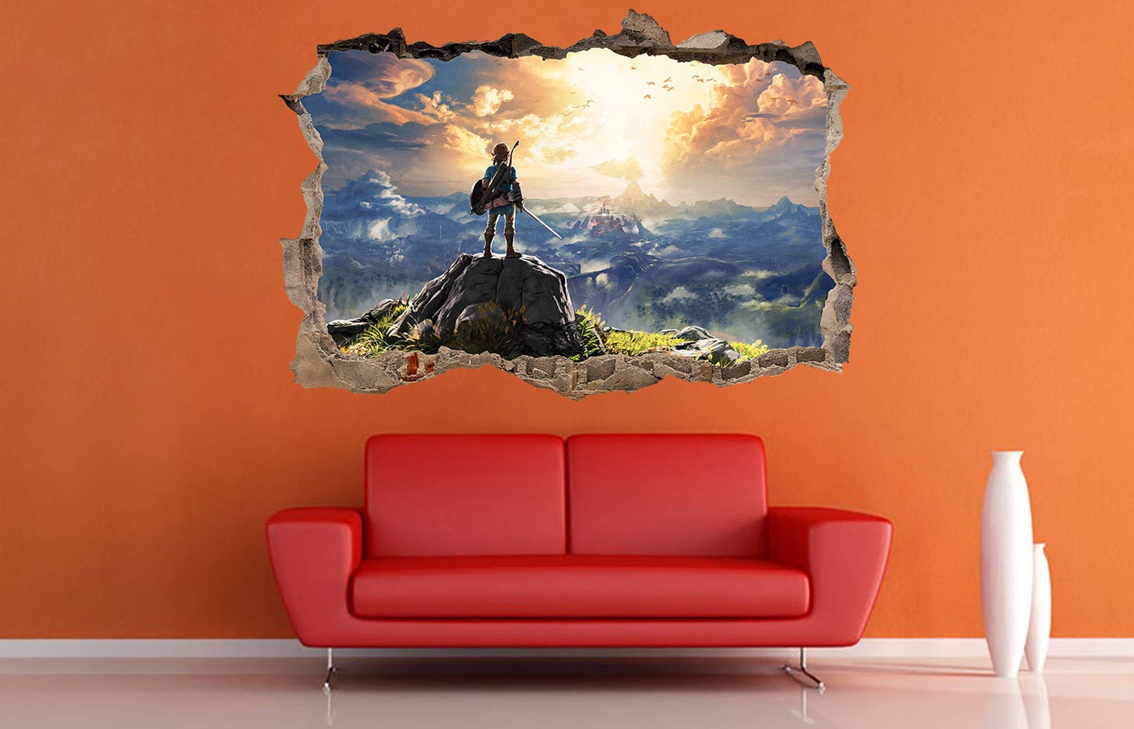 The Legend of Zelda Wall art decal Zelda decor Game wall art | Etsy