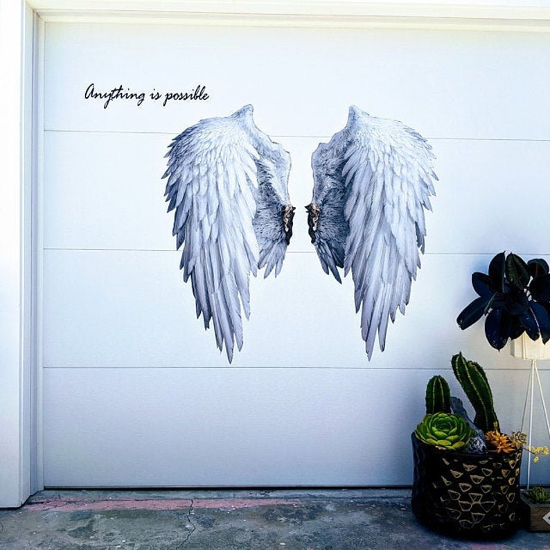 Angel Wings Wall Decal Large Wall Sticker Graffiti Decal Wall - Etsy