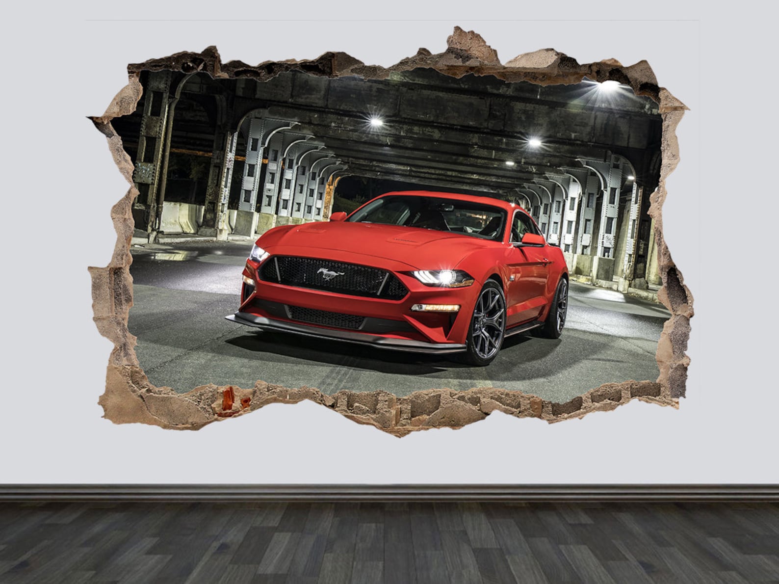 Ford Mustang Decal Ford Mustang Vinyl Sticker Ford Wall Decal | Etsy