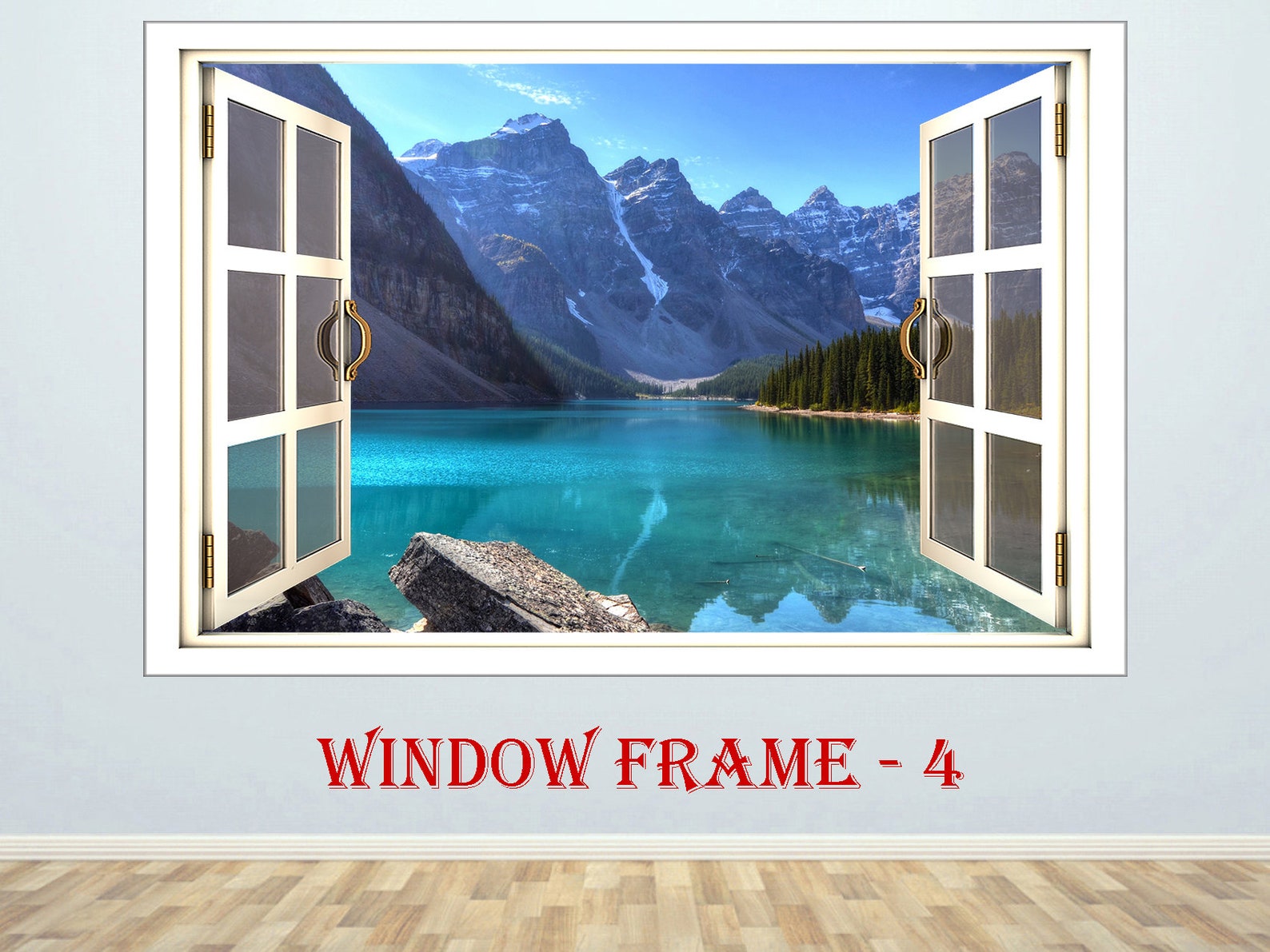 3D Window Mountains Wall Decor Vinyl Sticker Nature 3D Window - Etsy
