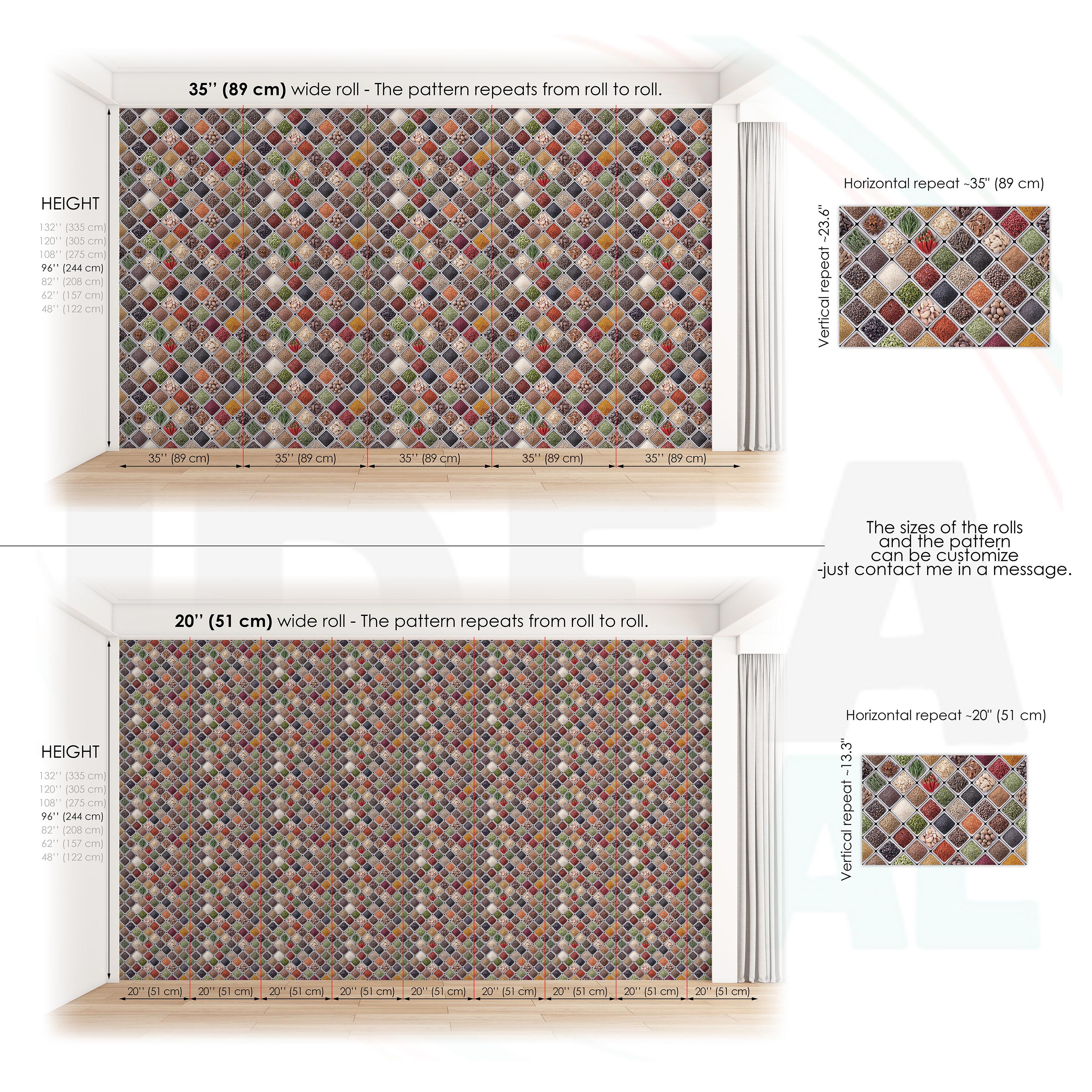 Colorful Spice Wall Mural Kitchen Wallpaper With Herbs & Seasonings ...