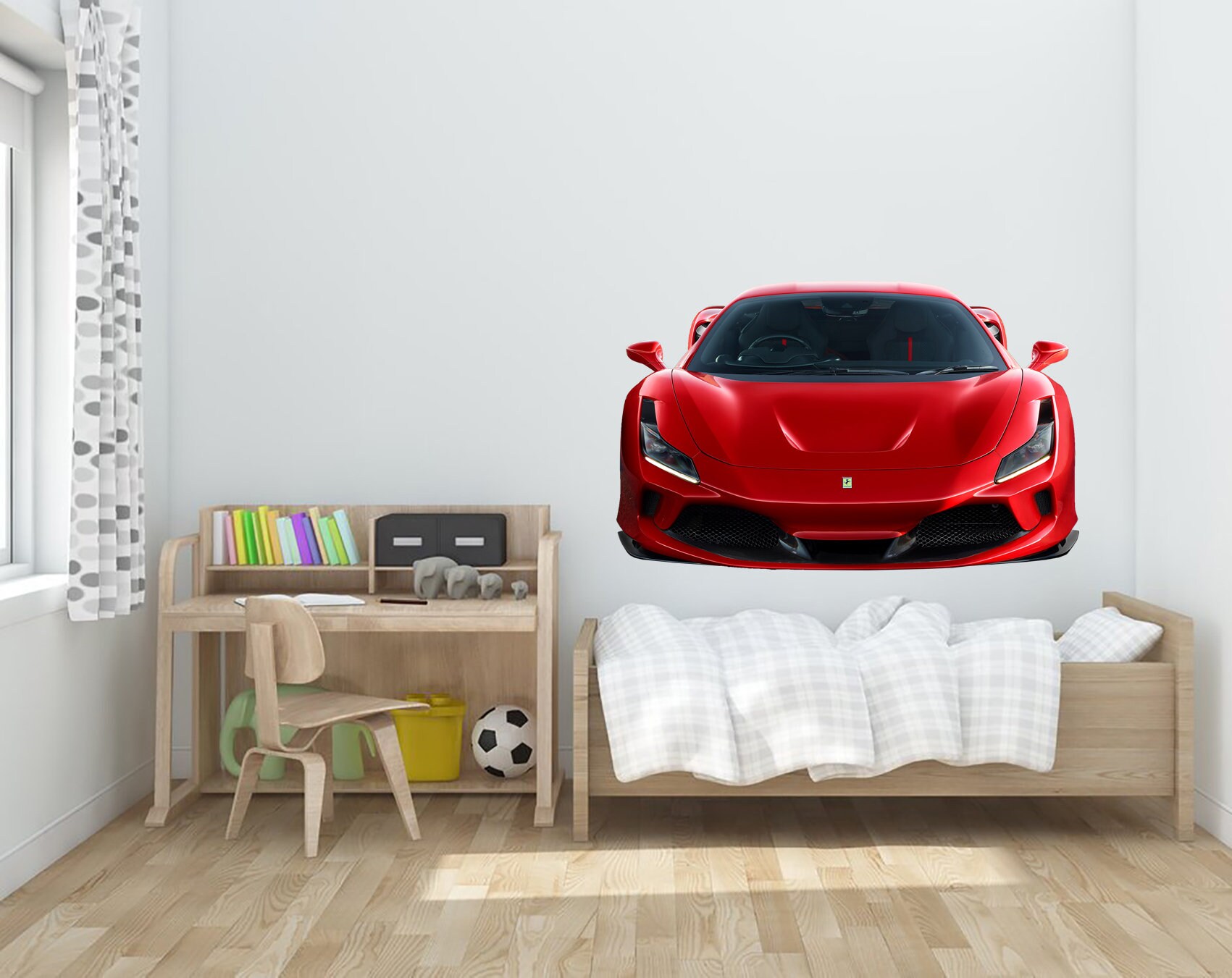 Ferrari Wall Decal Car Wall Decal Supercar Decal Playroom Wall | Etsy
