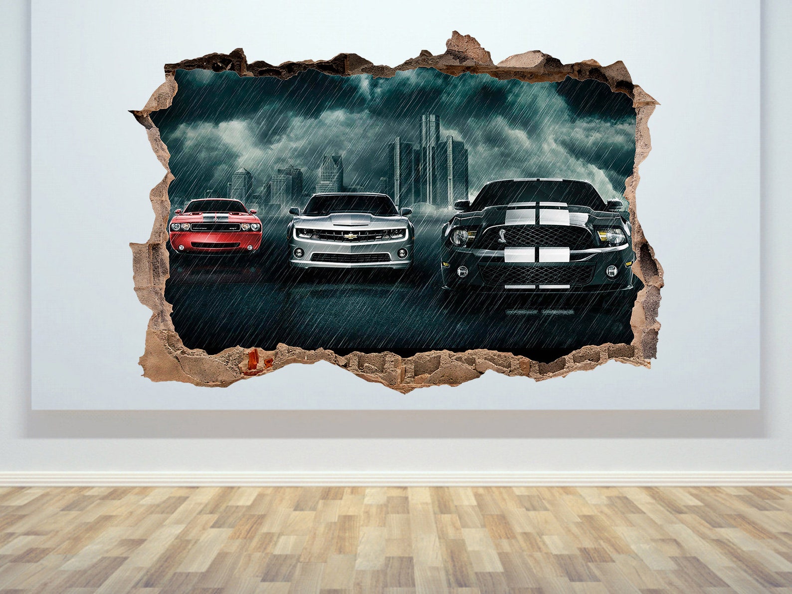 American Muscle Cars Vinyl Sticker Cars Decal Garage Decal Garage ...