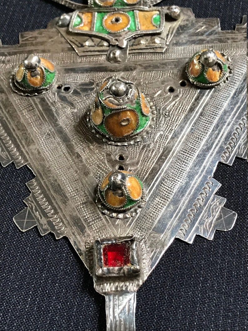 Pair of Silver Vintage Berber Fibulae Tiznit TIZERZAI | Etsy