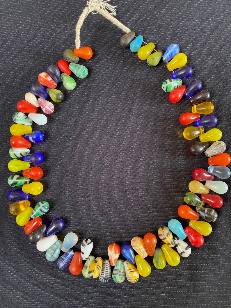 Large African Multicolored Trade Beads Mali Wedding Beads - Etsy