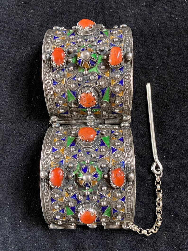 A Very Nice Old Kabyle, Beni Yenni, Silver Bracelet, Berber Algeria - Etsy