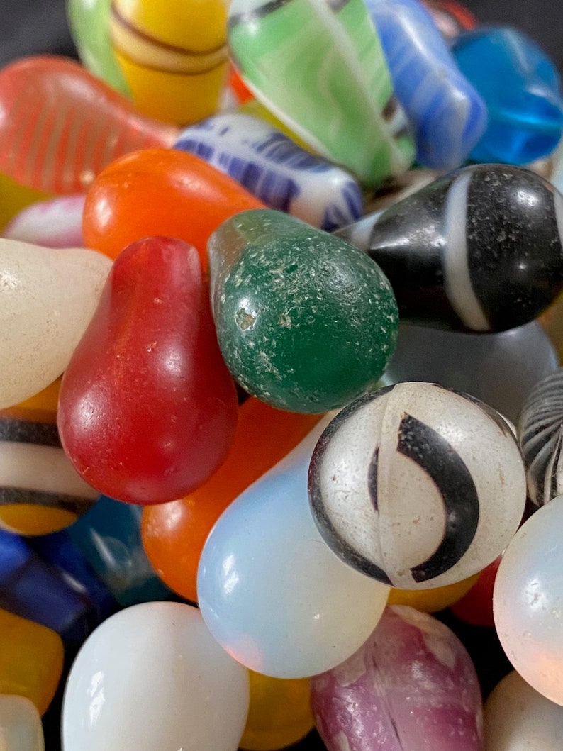 Large African Multicolored Trade Beads Mali Wedding Beads - Etsy