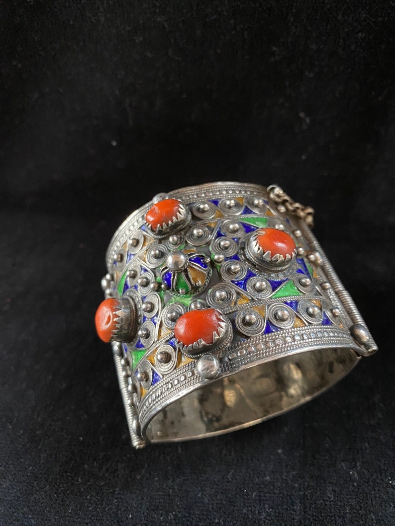 A Very Nice Old Kabyle, Beni Yenni, Silver Bracelet, Berber Algeria - Etsy