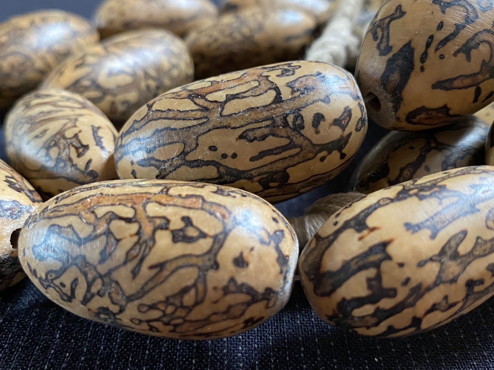 Big Kola Nut Beads, Raffia Palm Nut Beads , West-african Nut Beads - Etsy