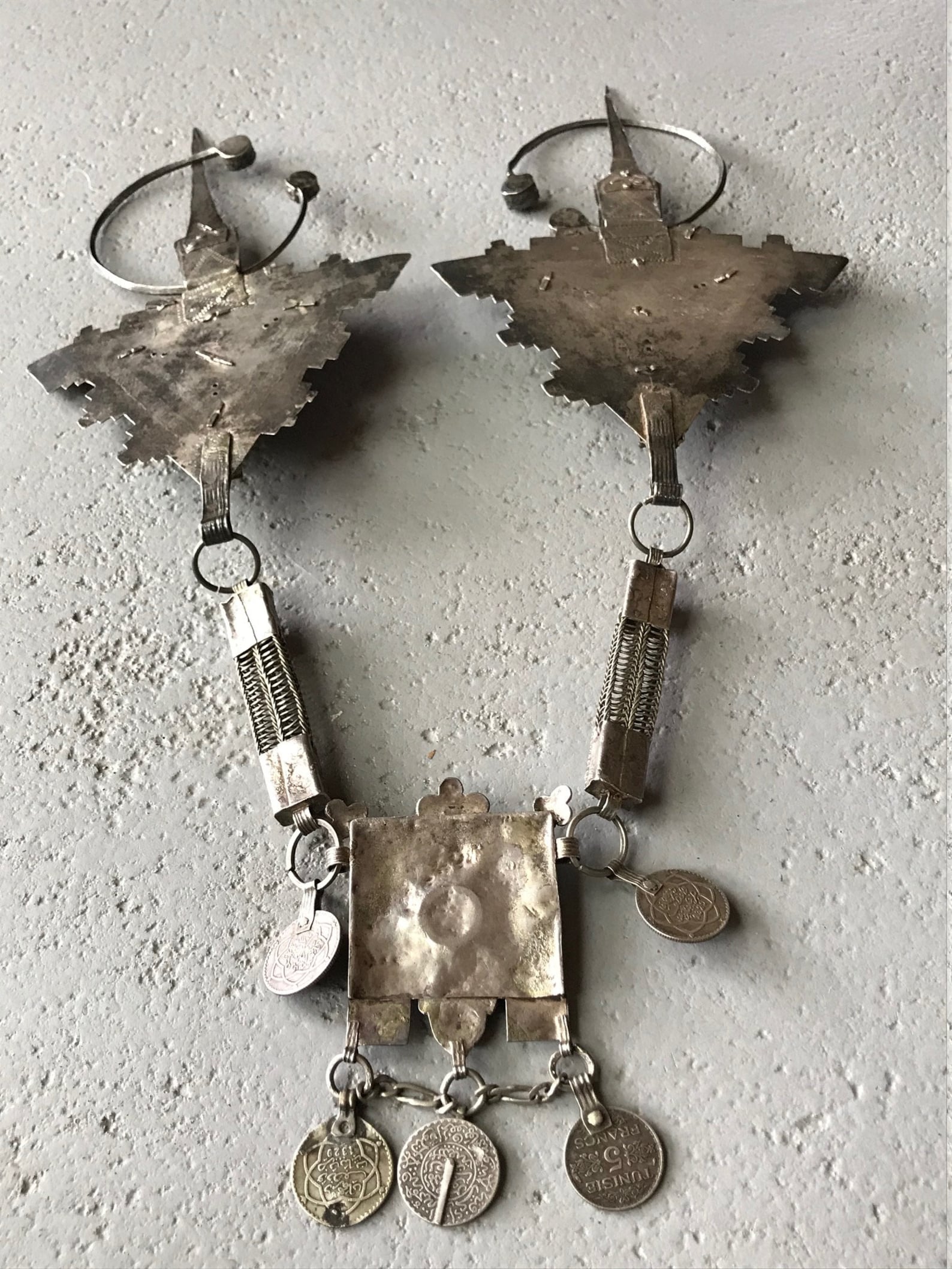 Pair of Silver Vintage Berber Fibulae Tiznit TIZERZAI - Etsy