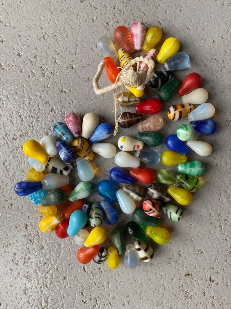 Large African Multicolored Trade Beads Mali Wedding Beads - Etsy