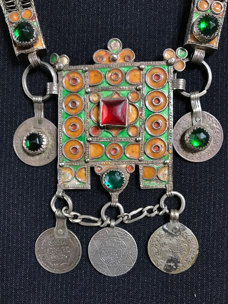 Pair of Silver Vintage Berber Fibulae Tiznit TIZERZAI | Etsy