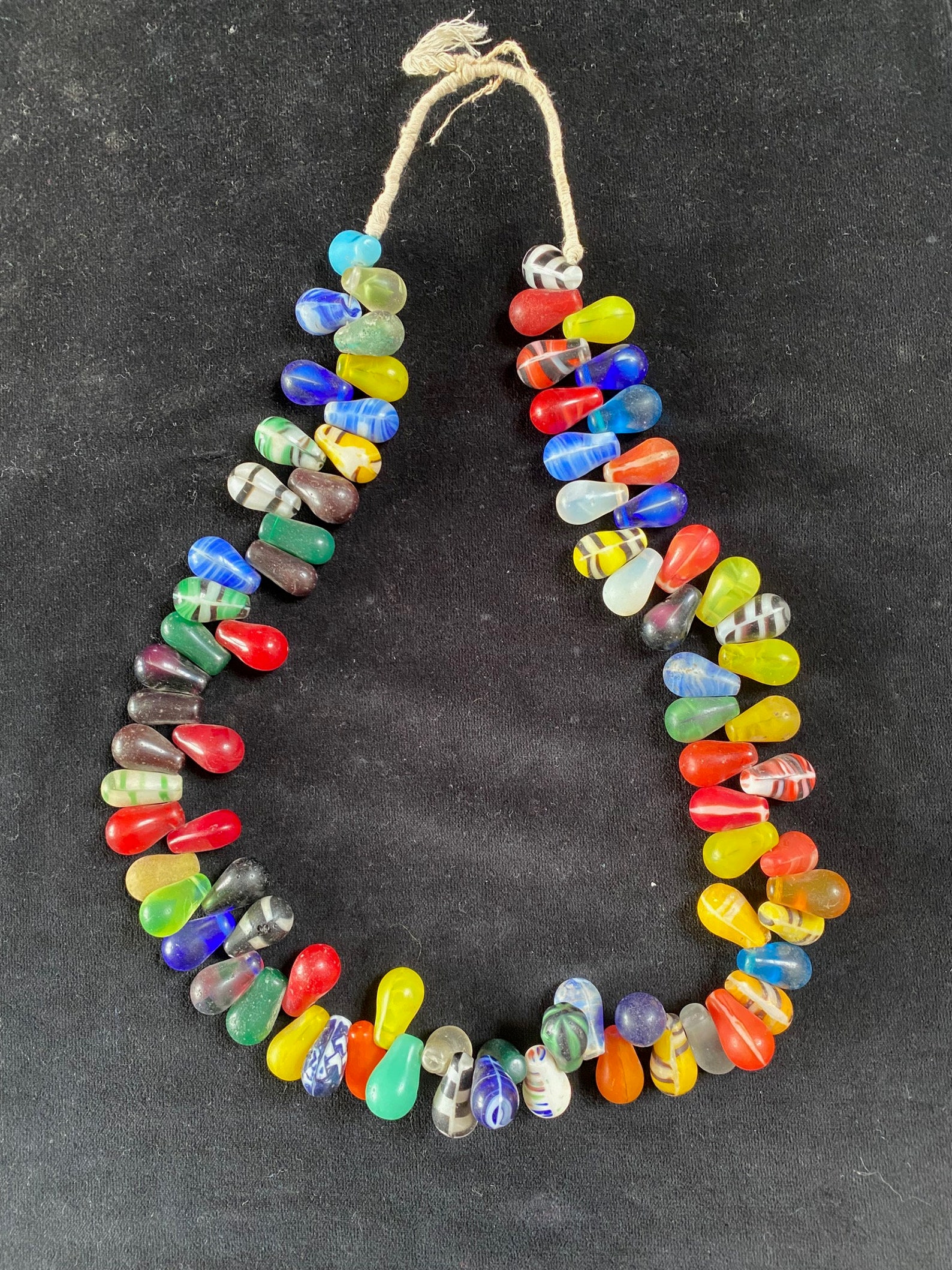 Large African Multicolored Trade Beads, Mali Wedding Beads, Old Glass ...