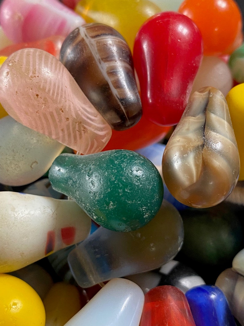 Large African Multicolored Trade Beads Mali Wedding Beads - Etsy