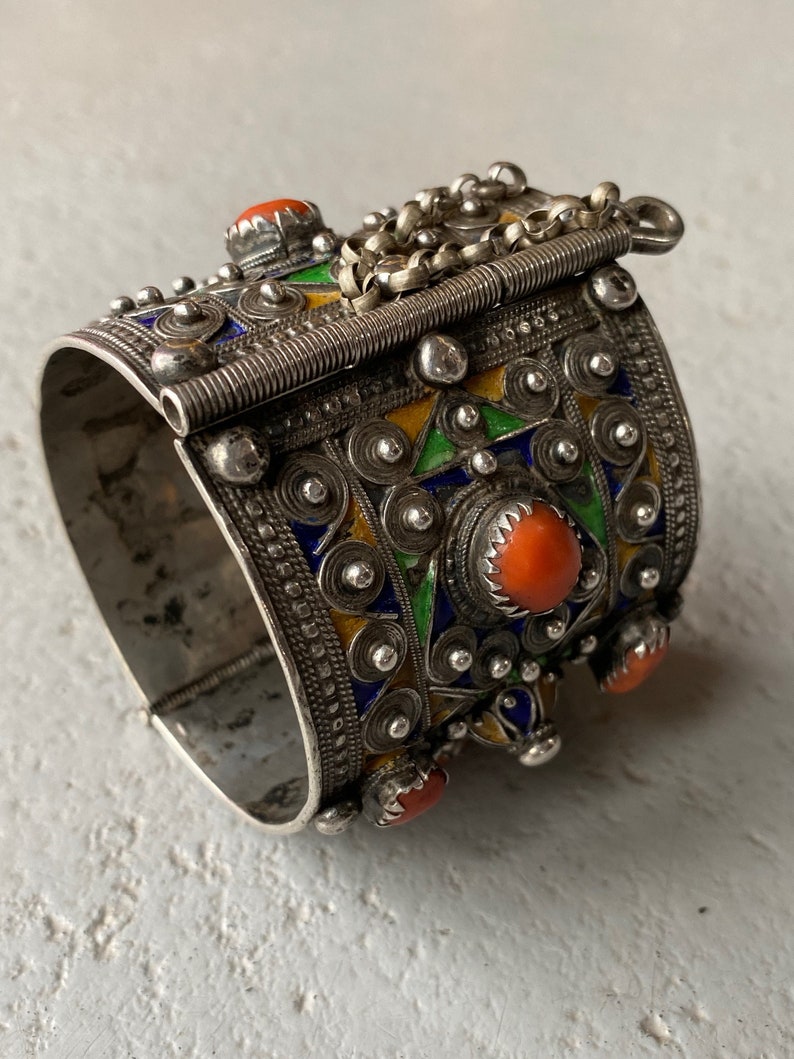 A Very Nice Old Kabyle, Beni Yenni, Silver Bracelet, Berber Algeria - Etsy