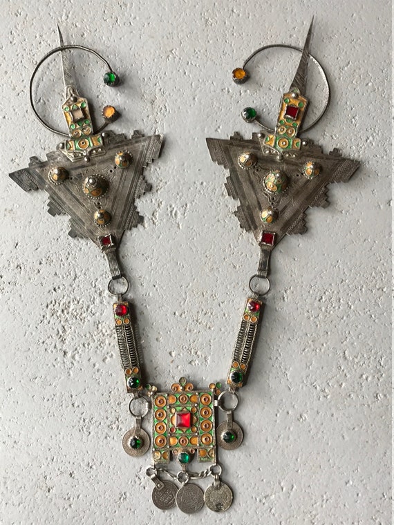 Pair of Silver Vintage Berber Fibulae Tiznit TIZERZAI | Etsy