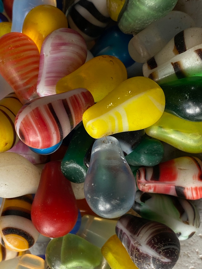 Large African Multicolored Trade Beads Mali Wedding Beads - Etsy