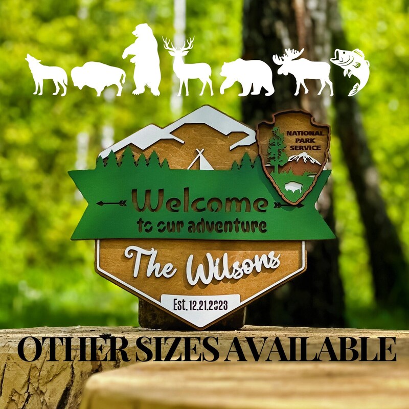 National Park Sign - Etsy