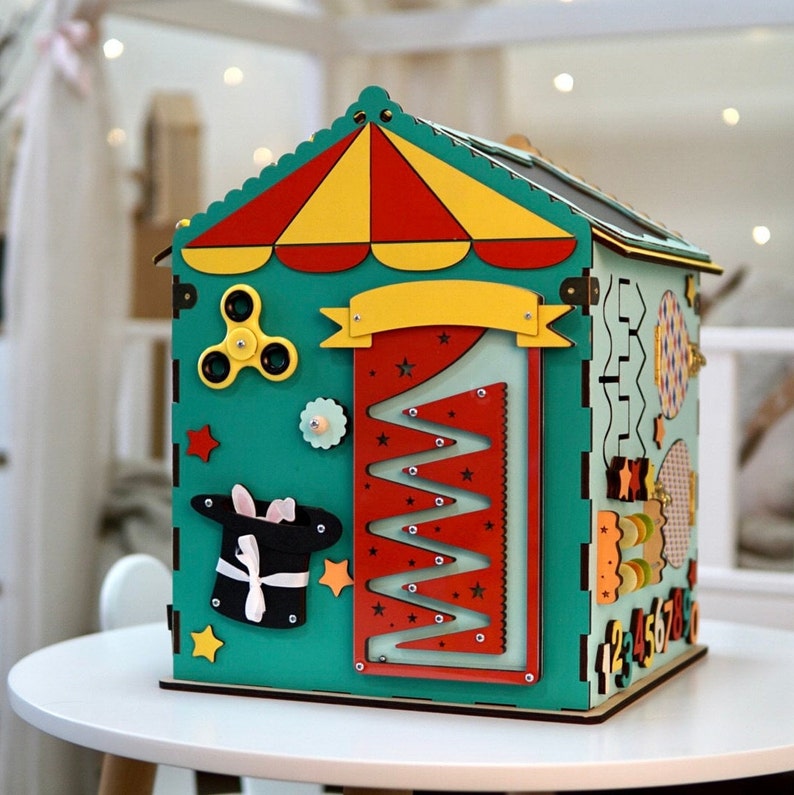 Busy House With Storage, Busy House With Name, Busy House for Kids ...