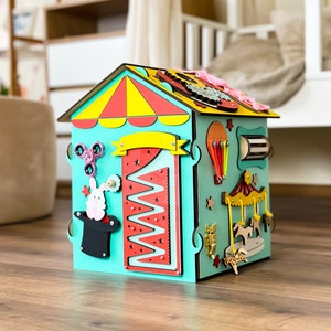 Busy House With Storage, Busy House With Name, Busy House for Kids ...